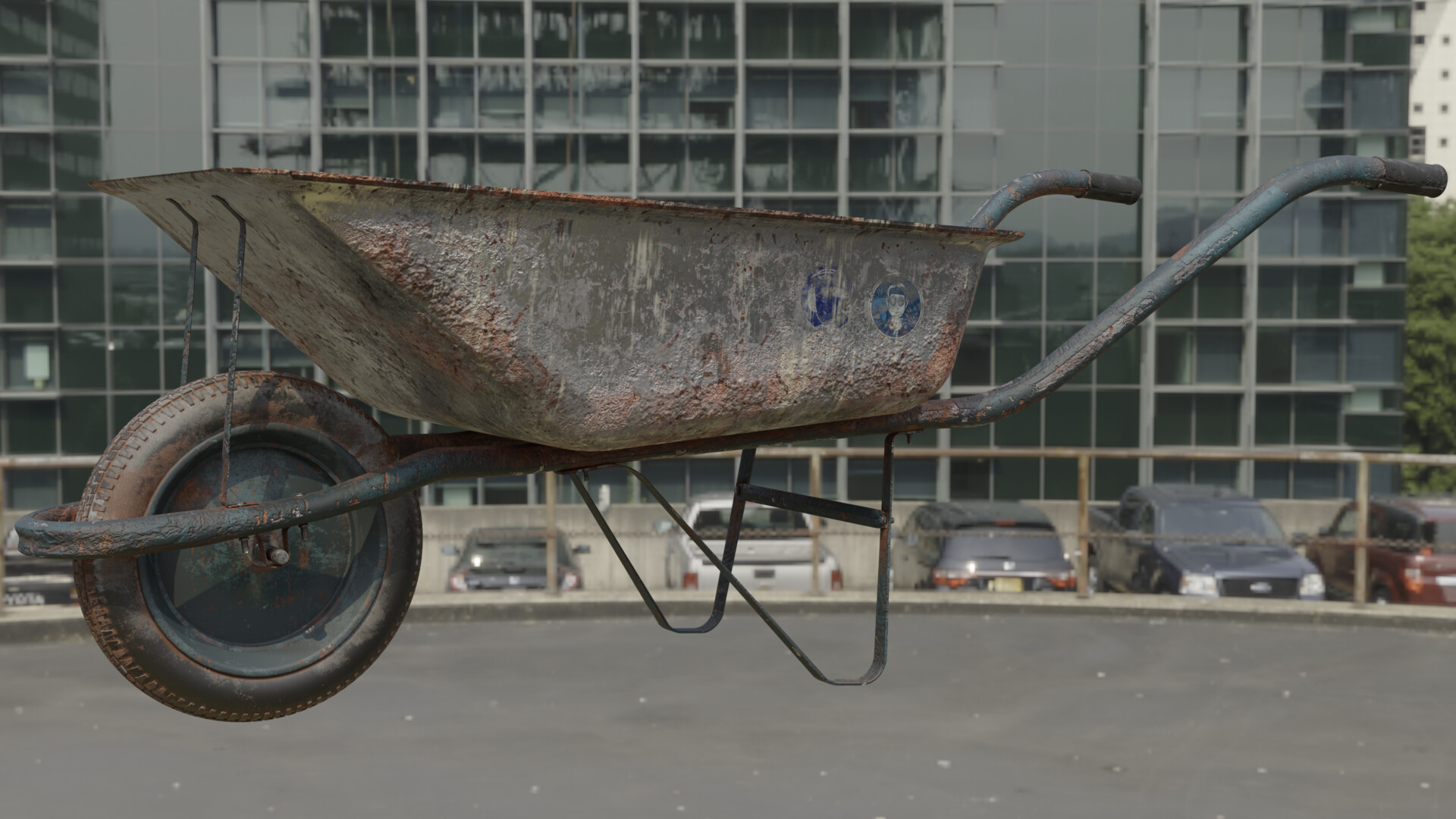 ArtStation - Worn Out Wheelbarrow
