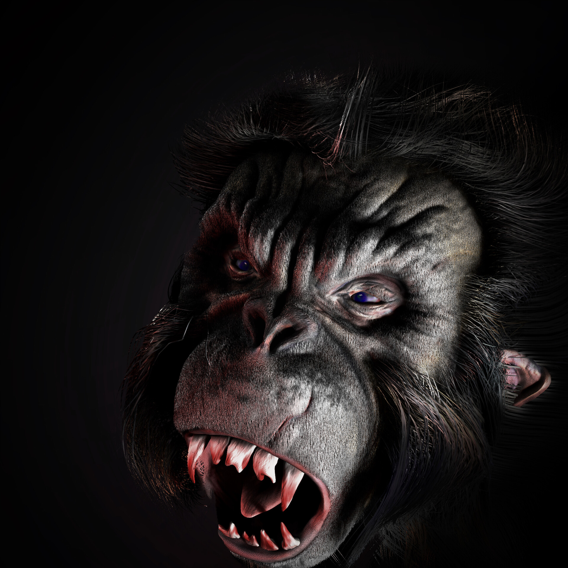 ArtStation - Monkey face