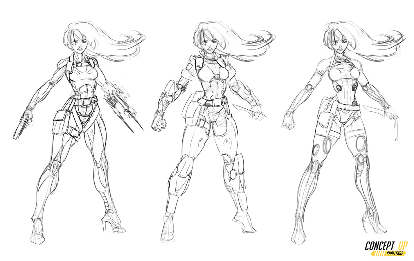 how to draw cyberpunk characters