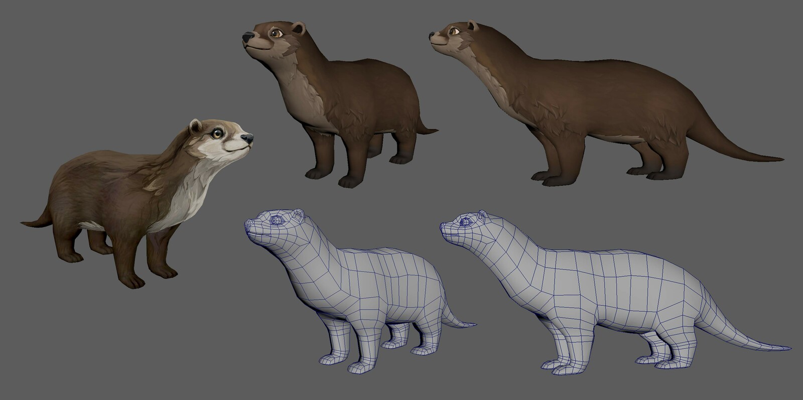 Janina Quakenack - "Petventures" Otter - Lowpoly Modeling, Rigging ...
