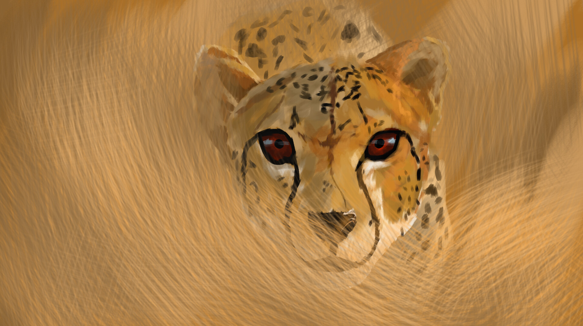 ArtStation - Hunting Cheetah