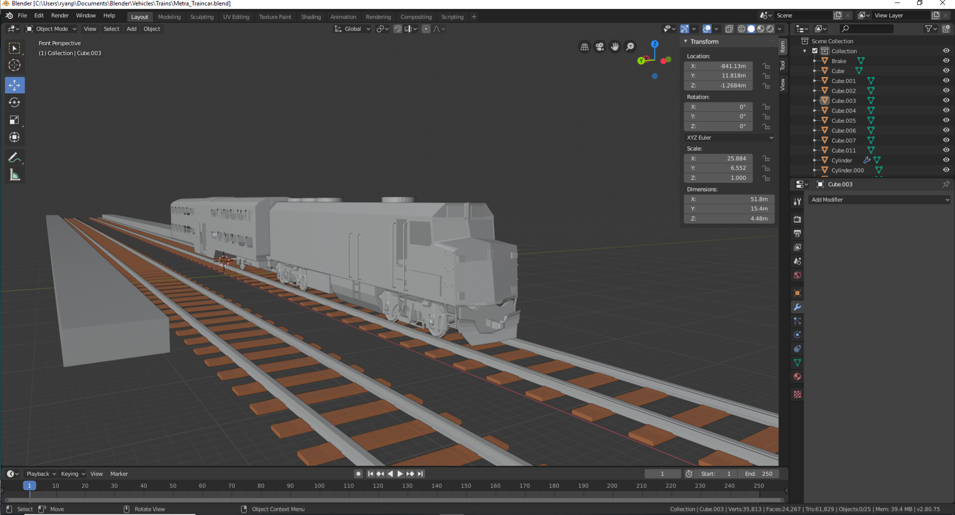 ArtStation - Metra Train