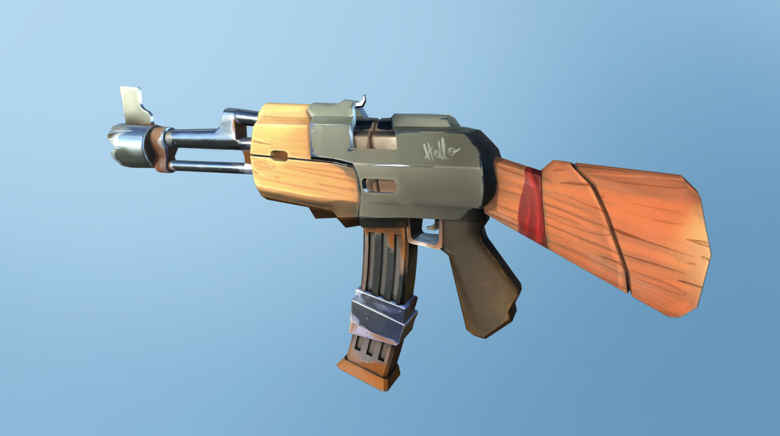 how to draw a fortnite gun