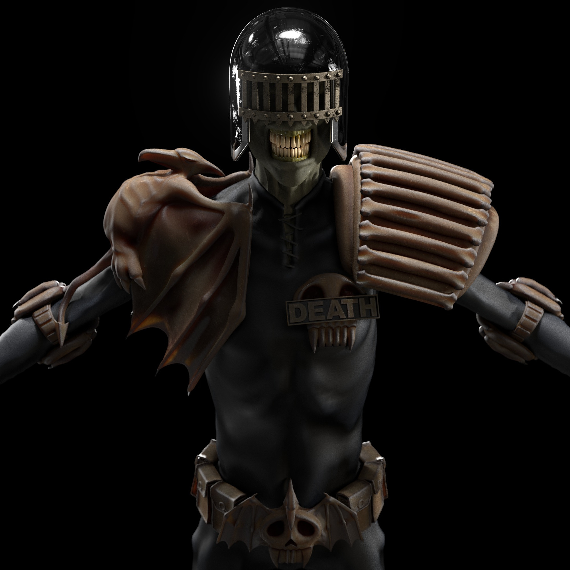 Steve Green Portfolio - Judge Death WIP