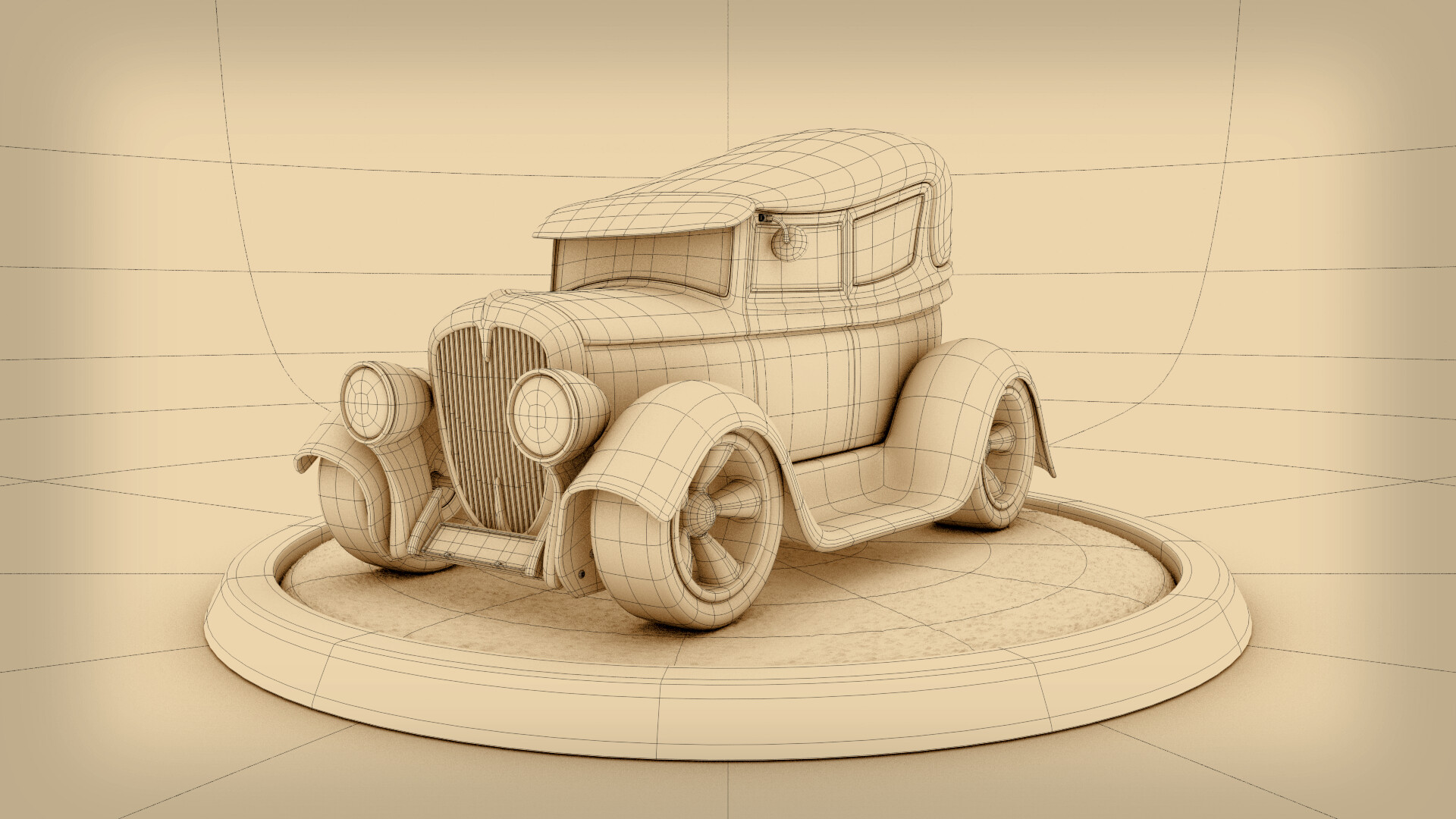 ArtStation - Custom Ford Cartoon