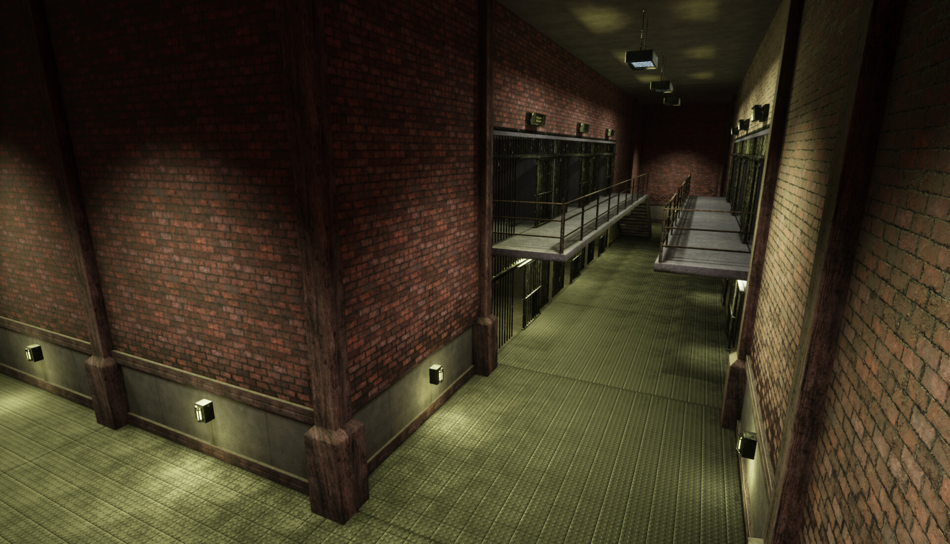 ArtStation - Prison Level - Environment Art