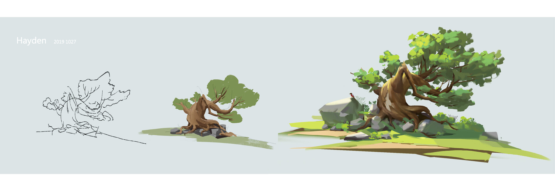 ArtStation - Tree painting
