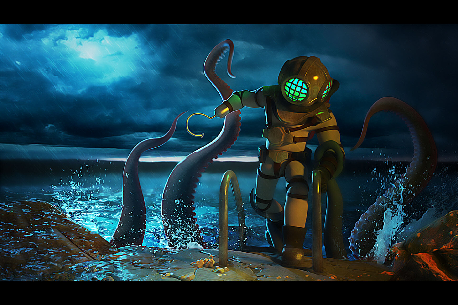 ArtStation - Diver Escape