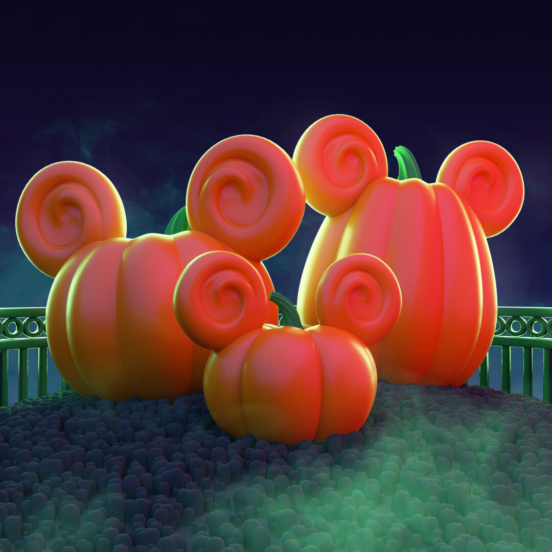 ArtStation - Mickey Mouse Pumpkins