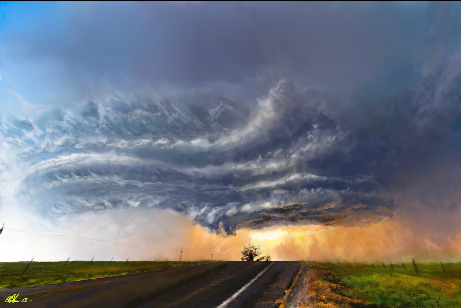 ArtStation - Photo study, Storm Wall