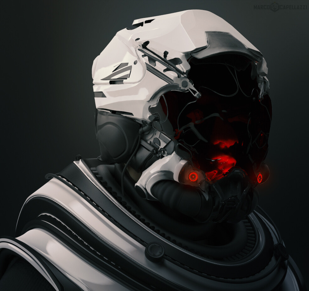 ArtStation - Helmet Design - hardSurface Study