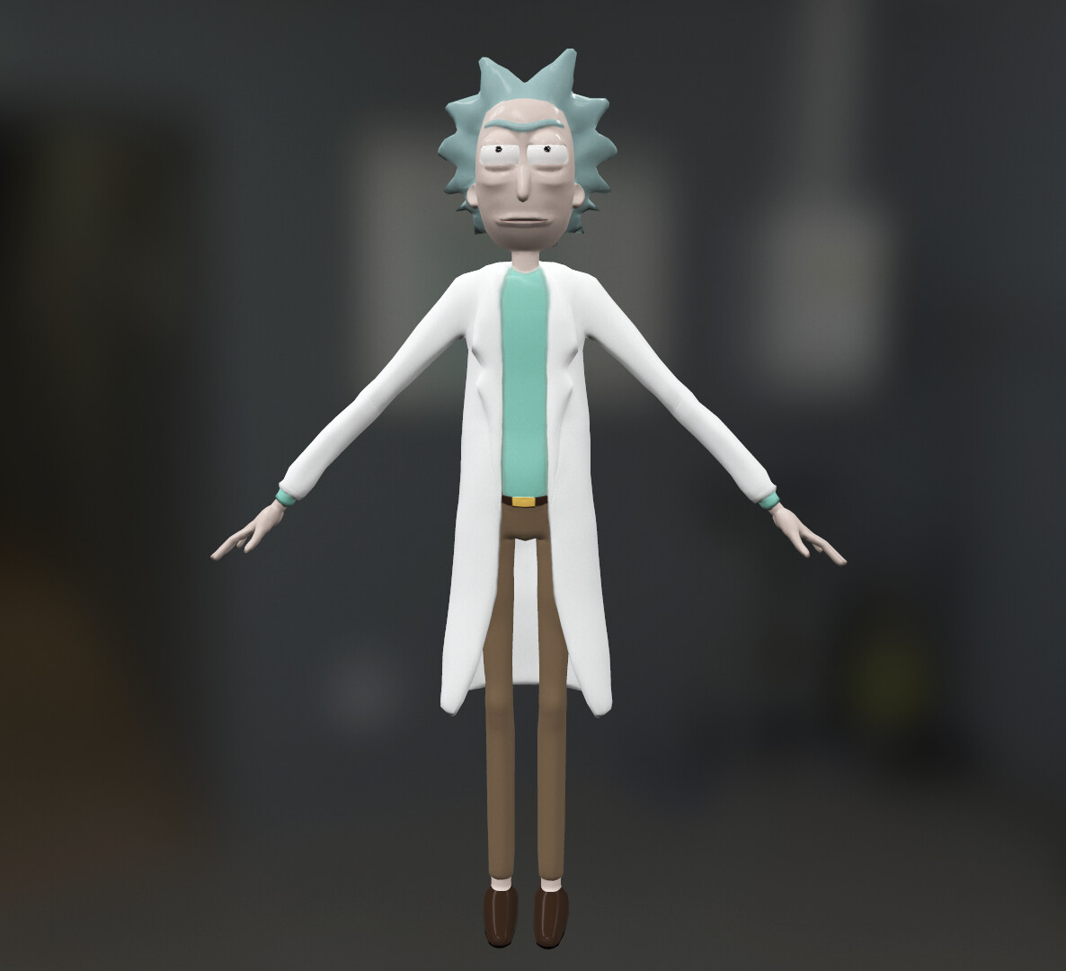 ArtStation - Rick (Low Poly)
