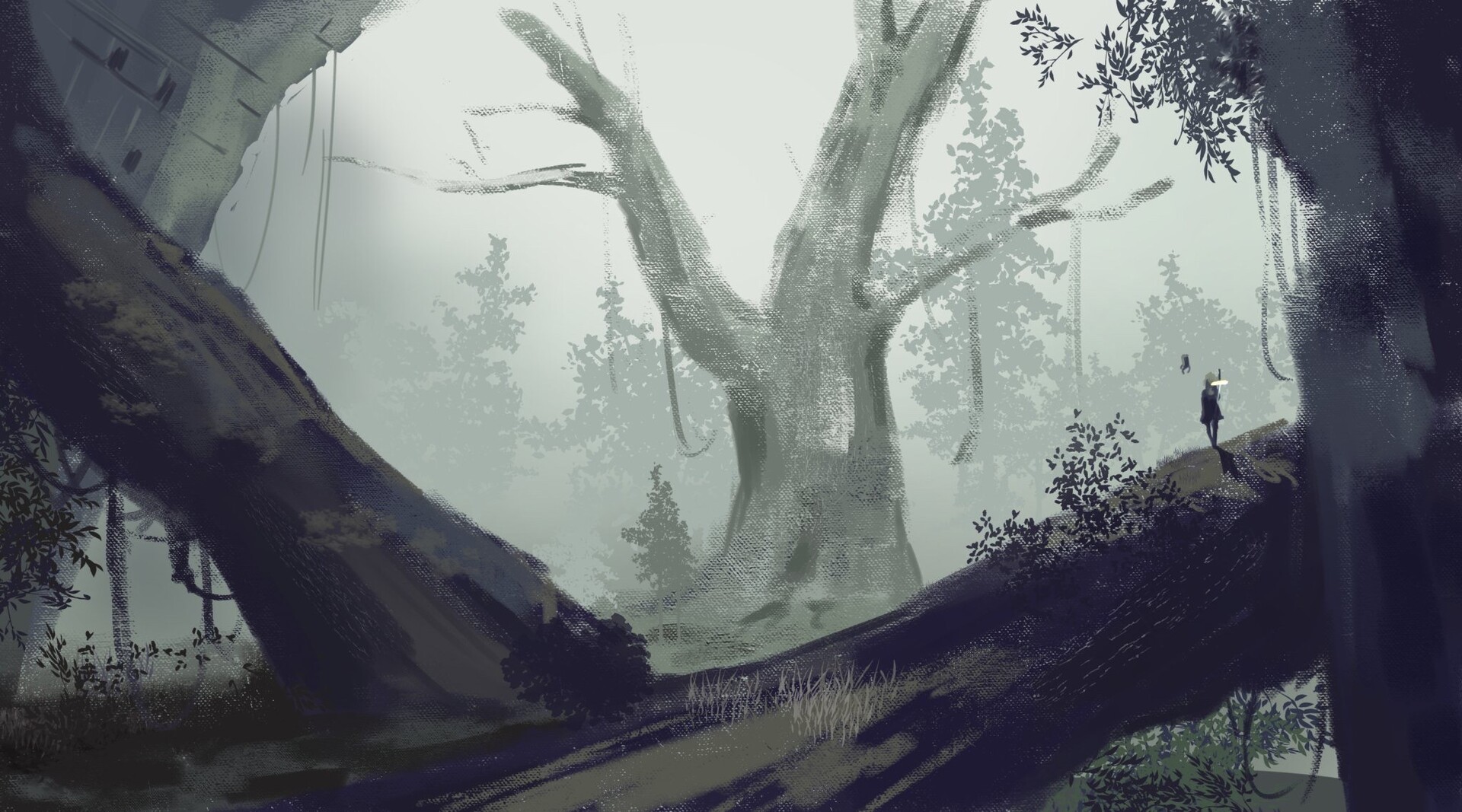 ArtStation - Dark wood Nier Automata fanart