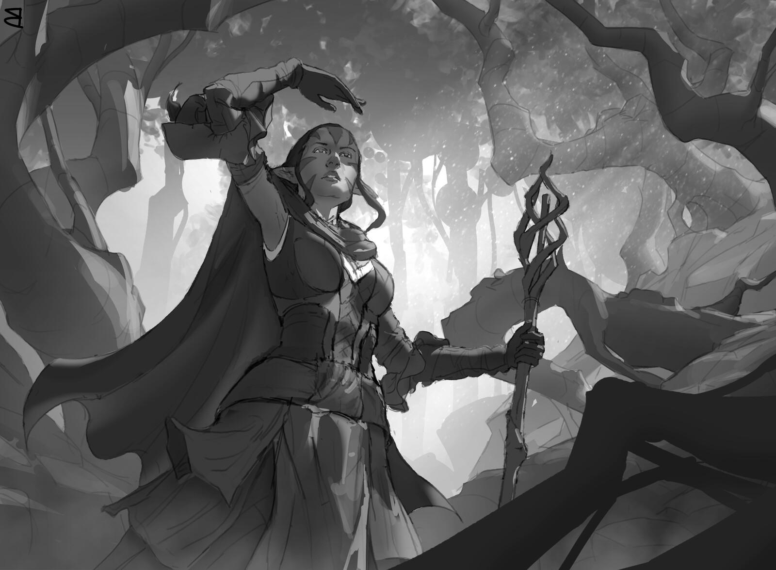 Leo Avero Magic The Gathering Nissa Revane Fanart