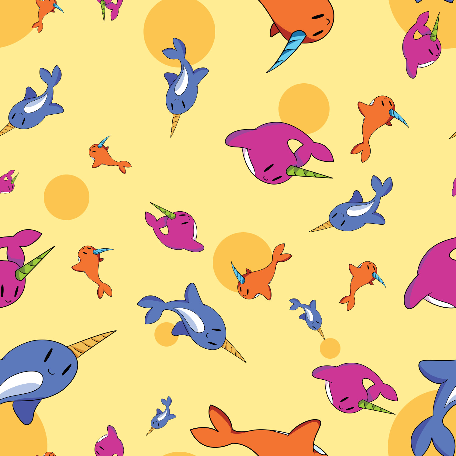 ArtStation - Happy Narwhals - Pattern and Assets