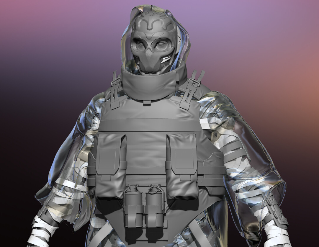 ArtStation - Riot Police Game Asset Revised (WIP)