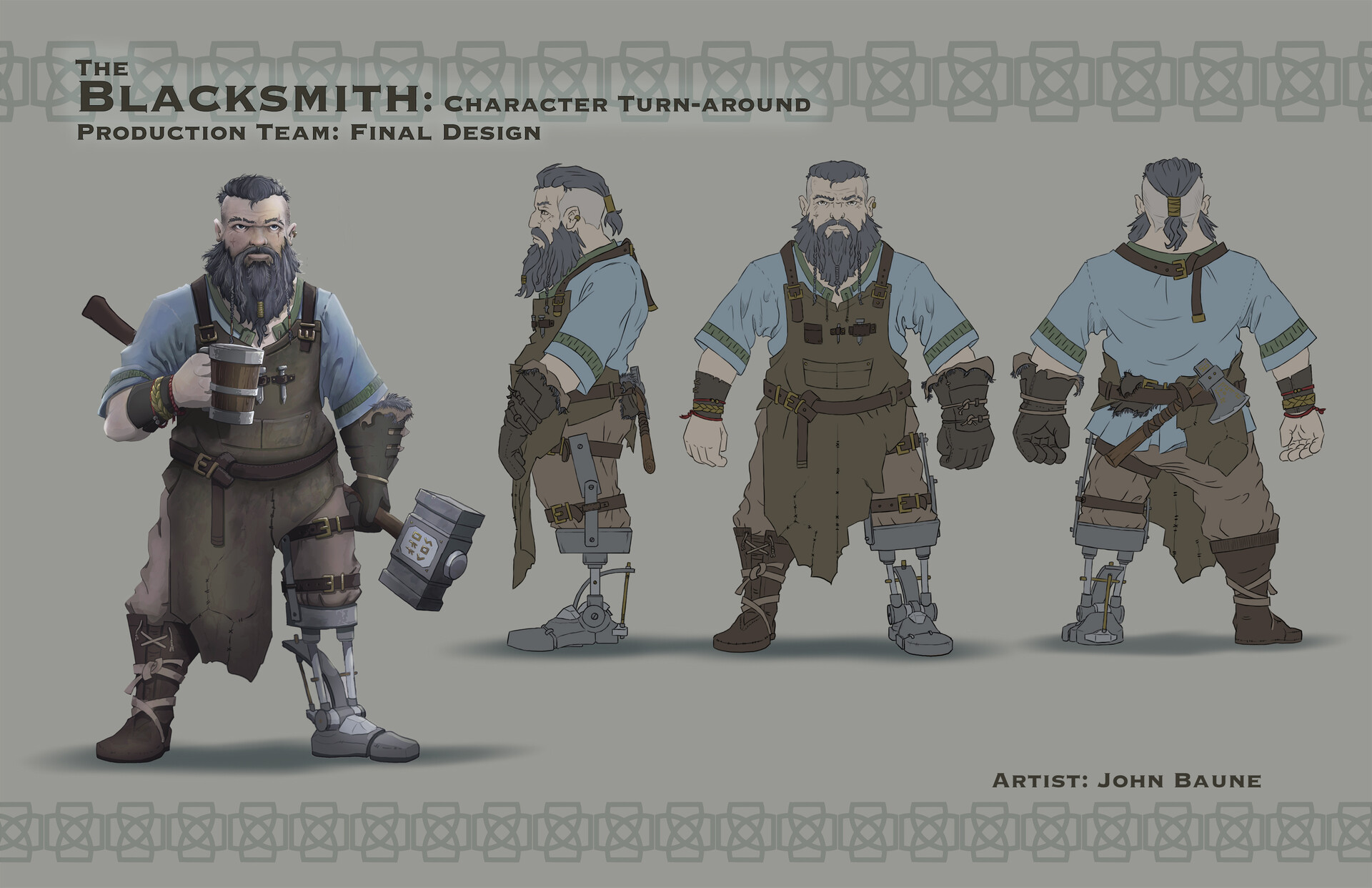 ArtStation - Character Design: The Blacksmith
