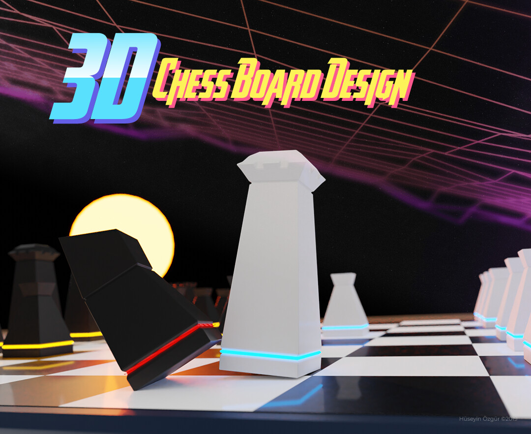 ArtStation - 3D Chess Board Design