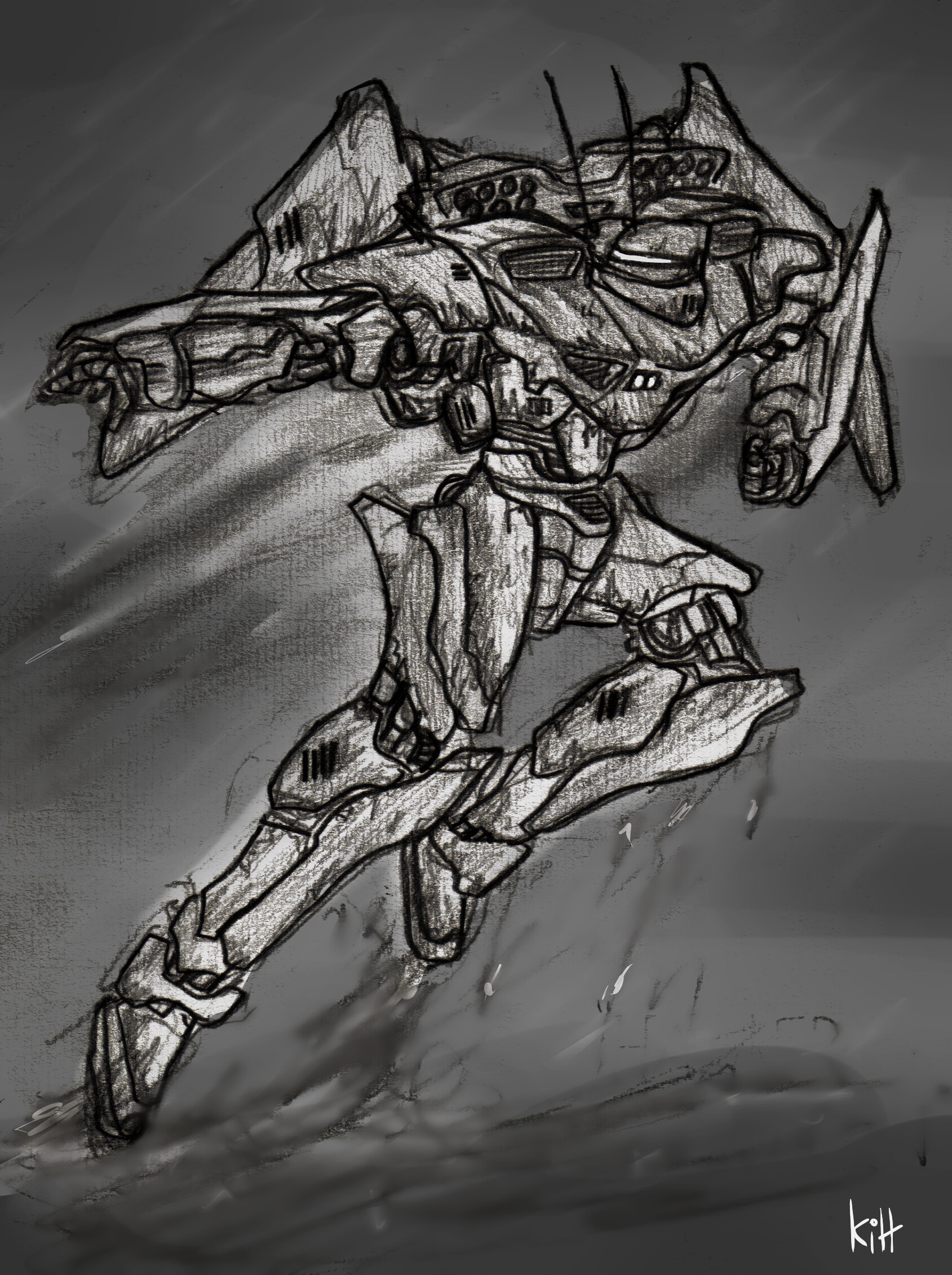 ArtStation - Nuclear Ramjet Mecha