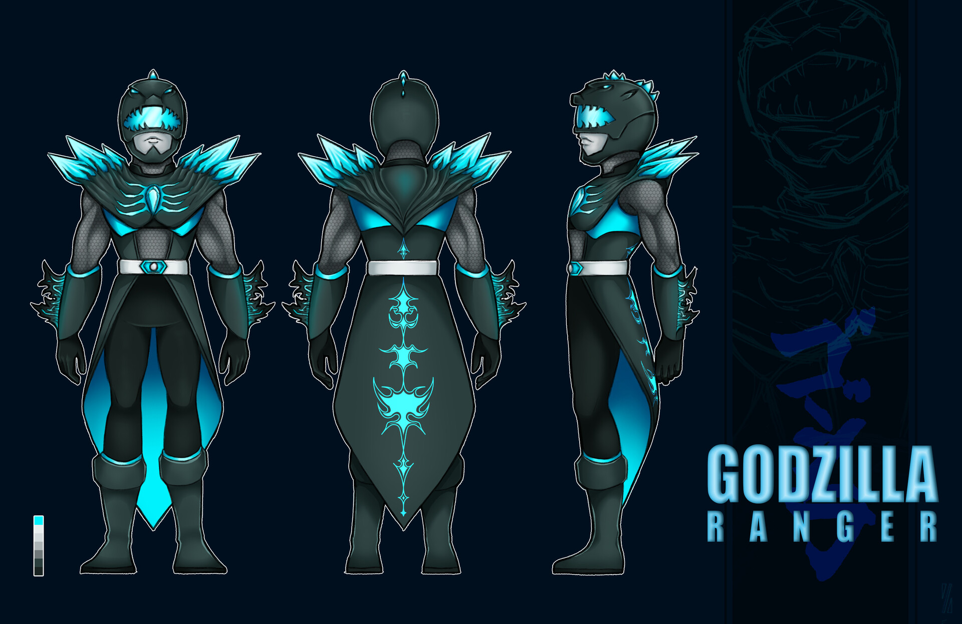 ArtStation - Godzilla Ranger, Ying Sin Gladys Leung