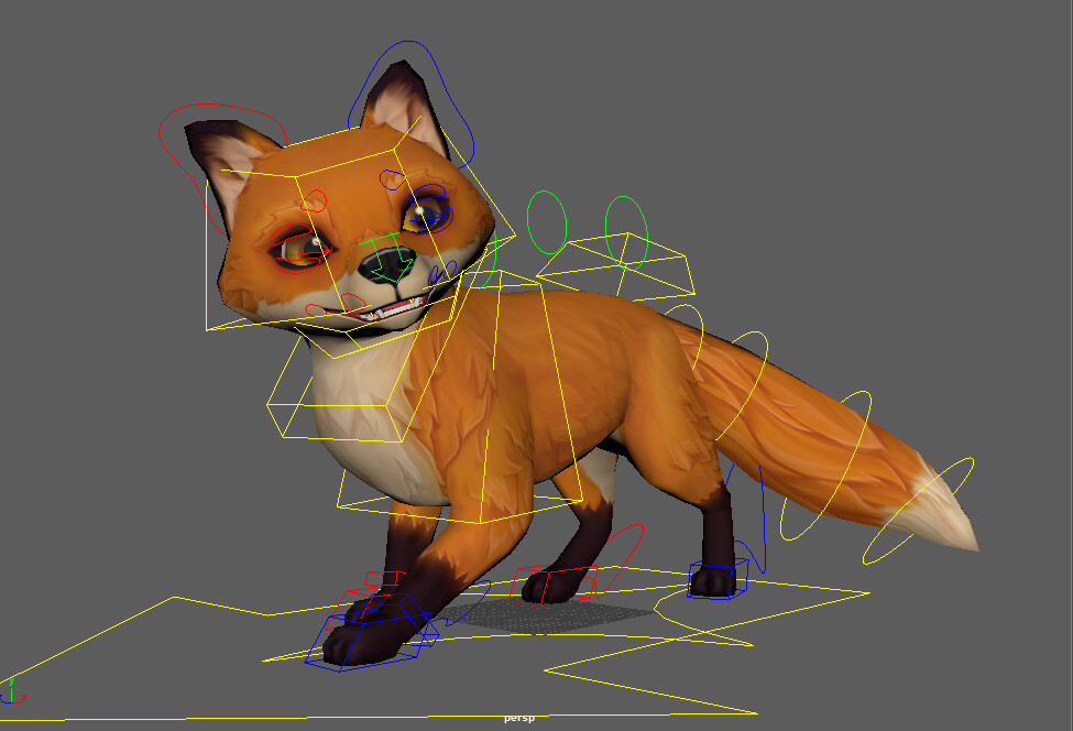 Janina Quakenack - "Petventures" Fox - Modeling, Rigging & Animation