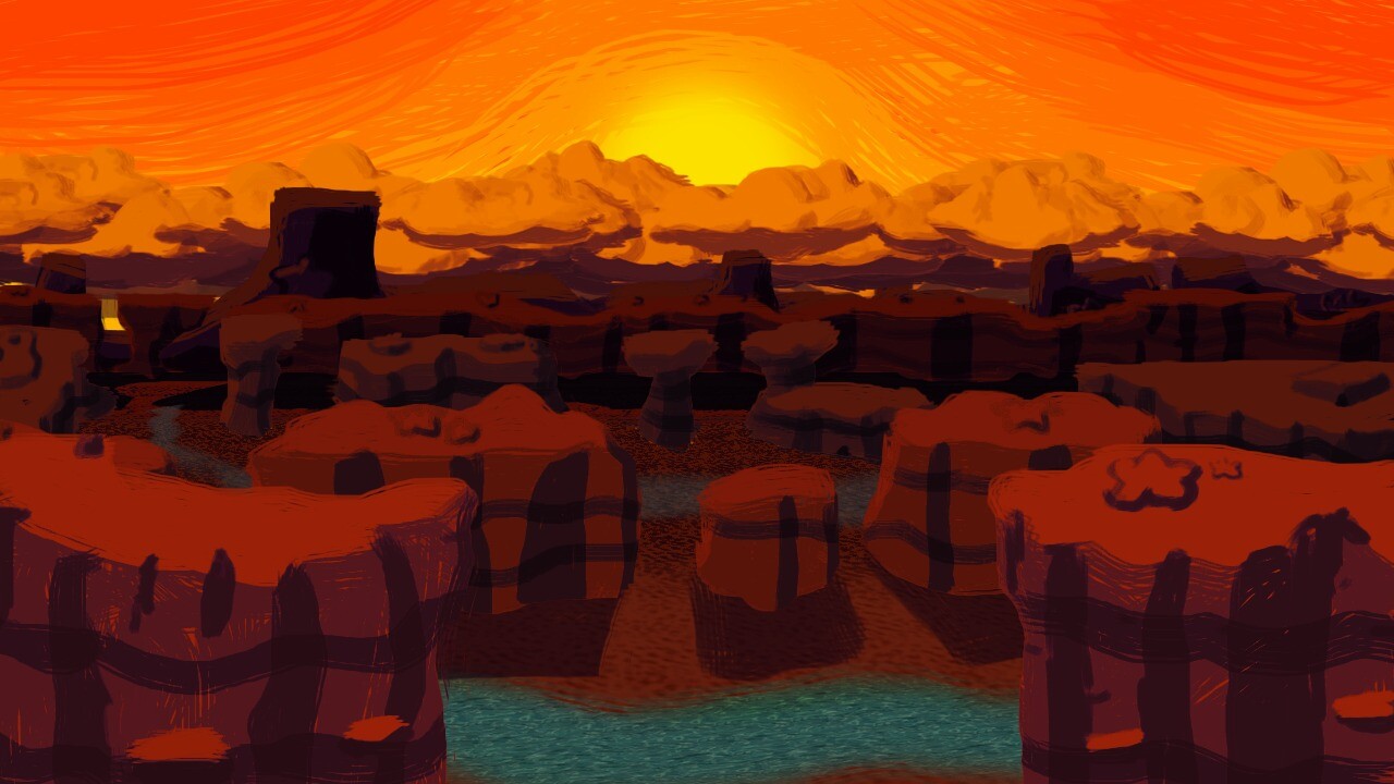 ArtStation - Red canyon