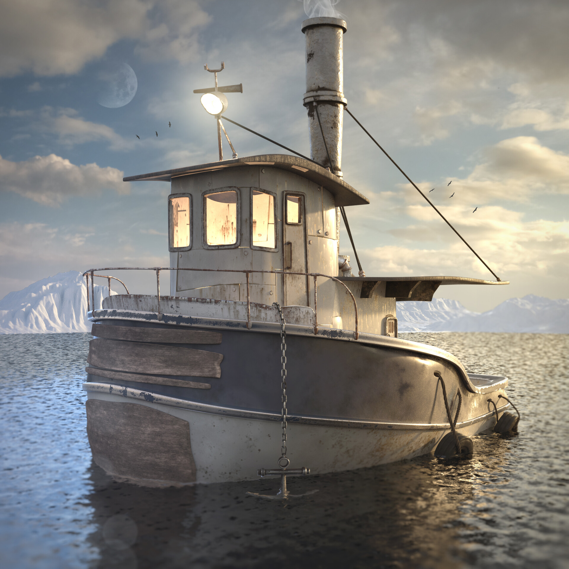 ArtStation - Cartoon Boat