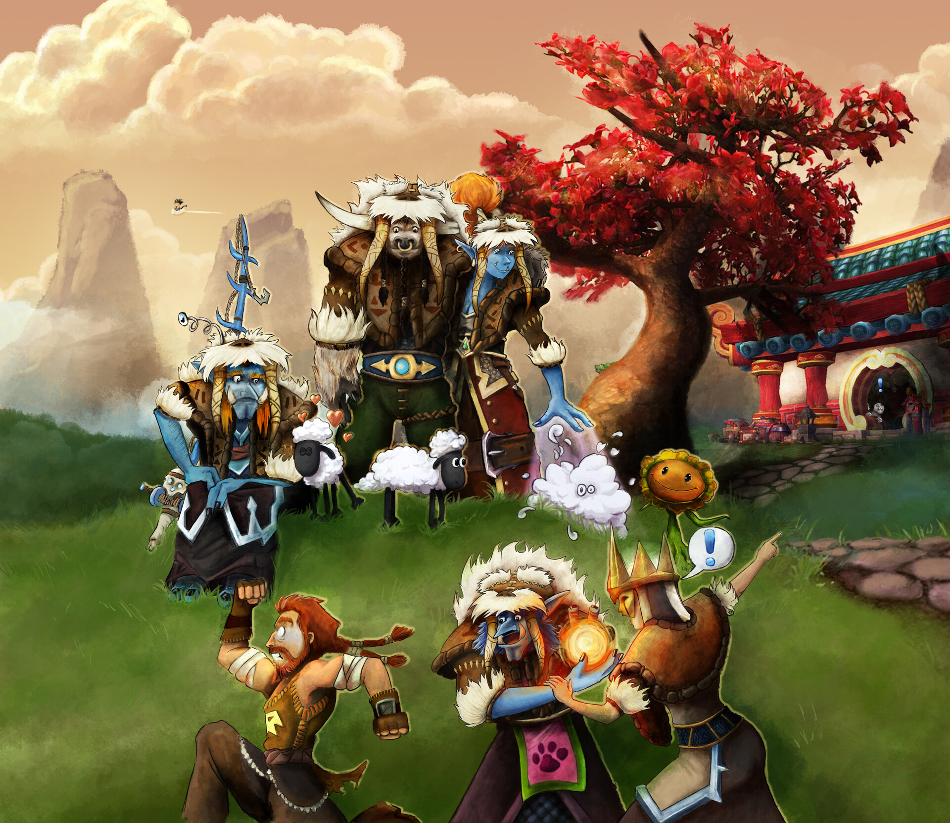 ArtStation - Les Kalu'aks en Pandarie