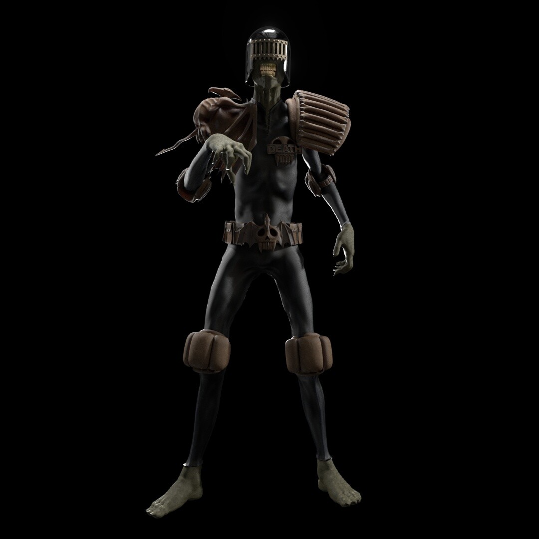Steve Green Portfolio - Judge Death WIP