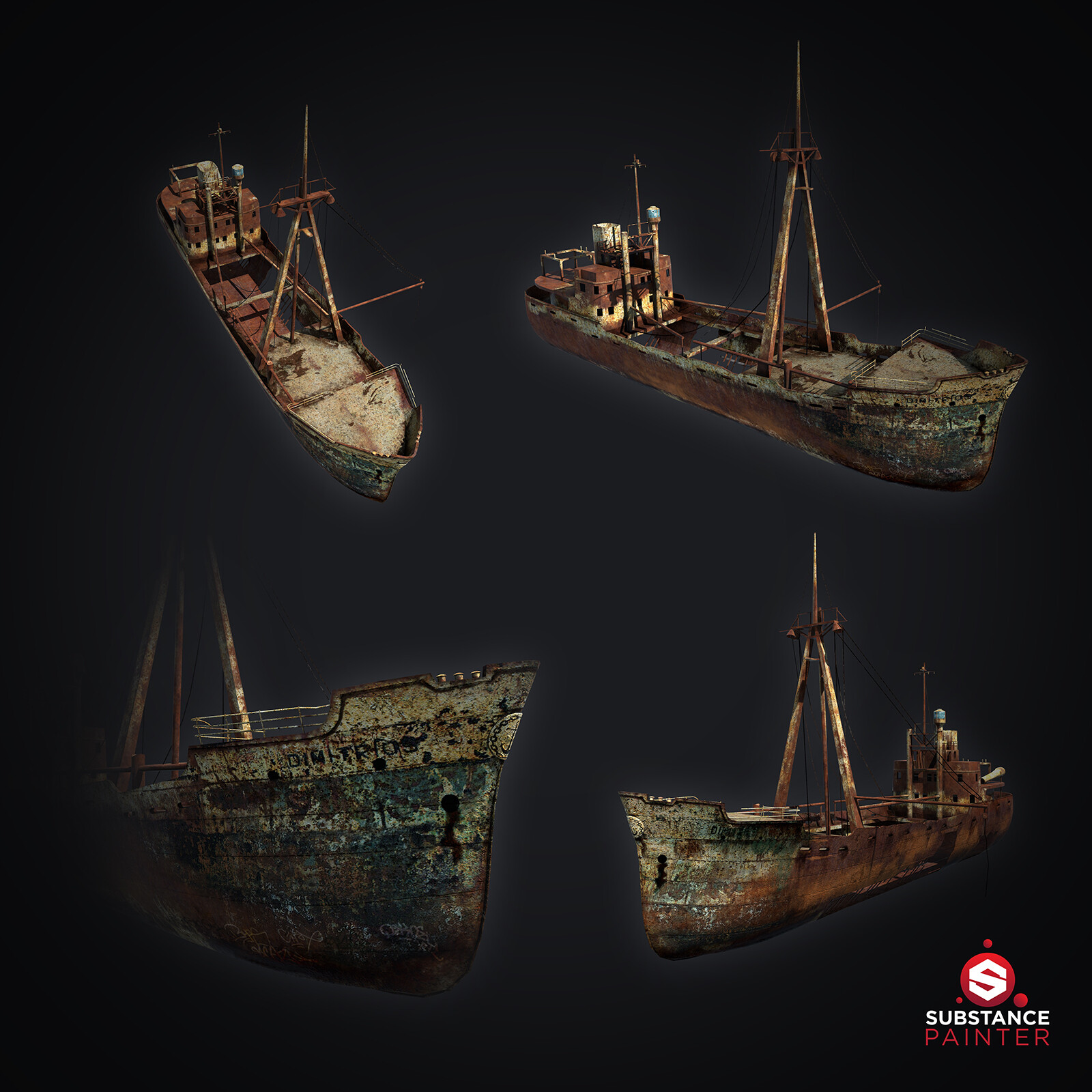 ArtStation - Stranded ship