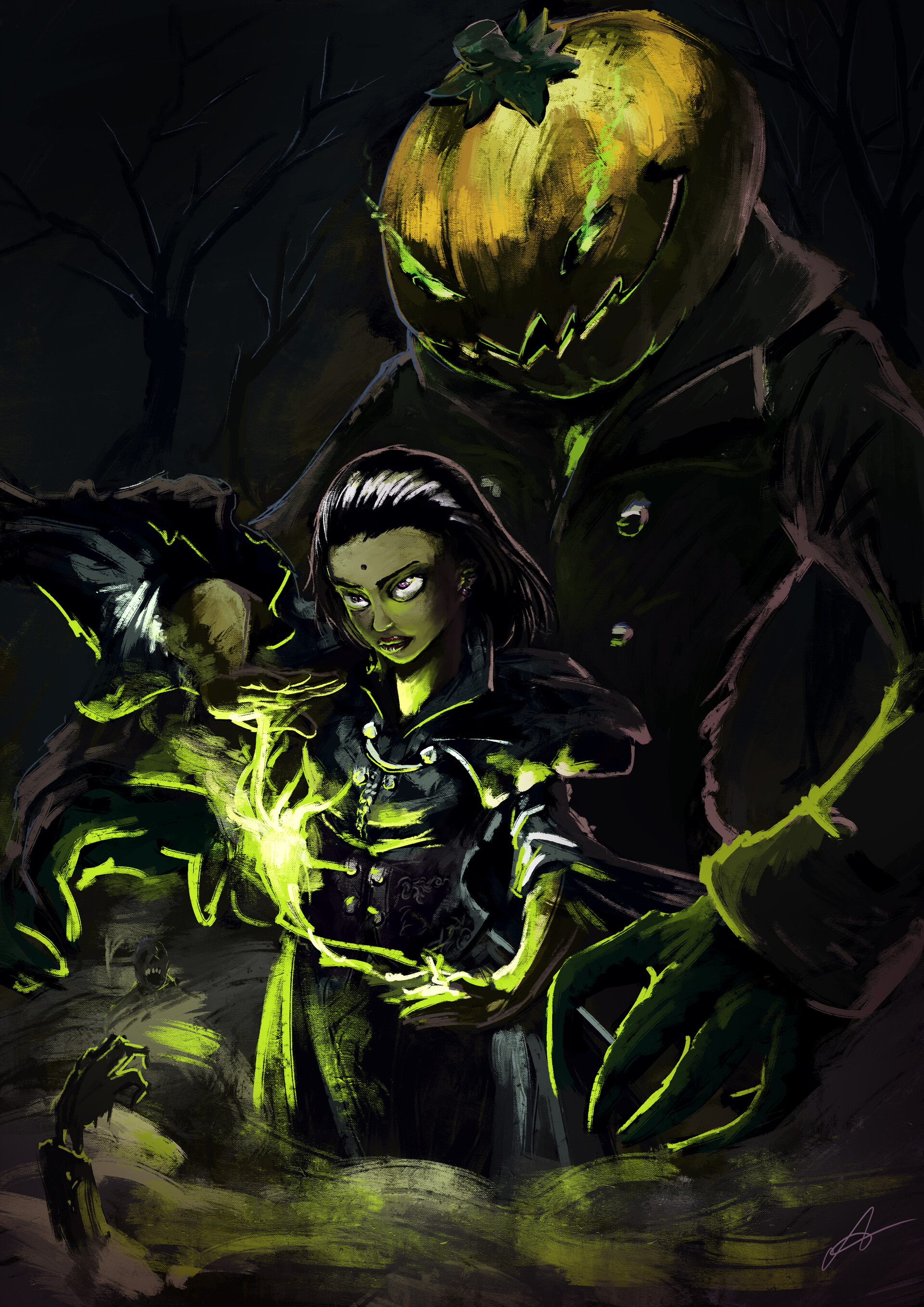 ArtStation - halloween sketch, Alexandre Mattos