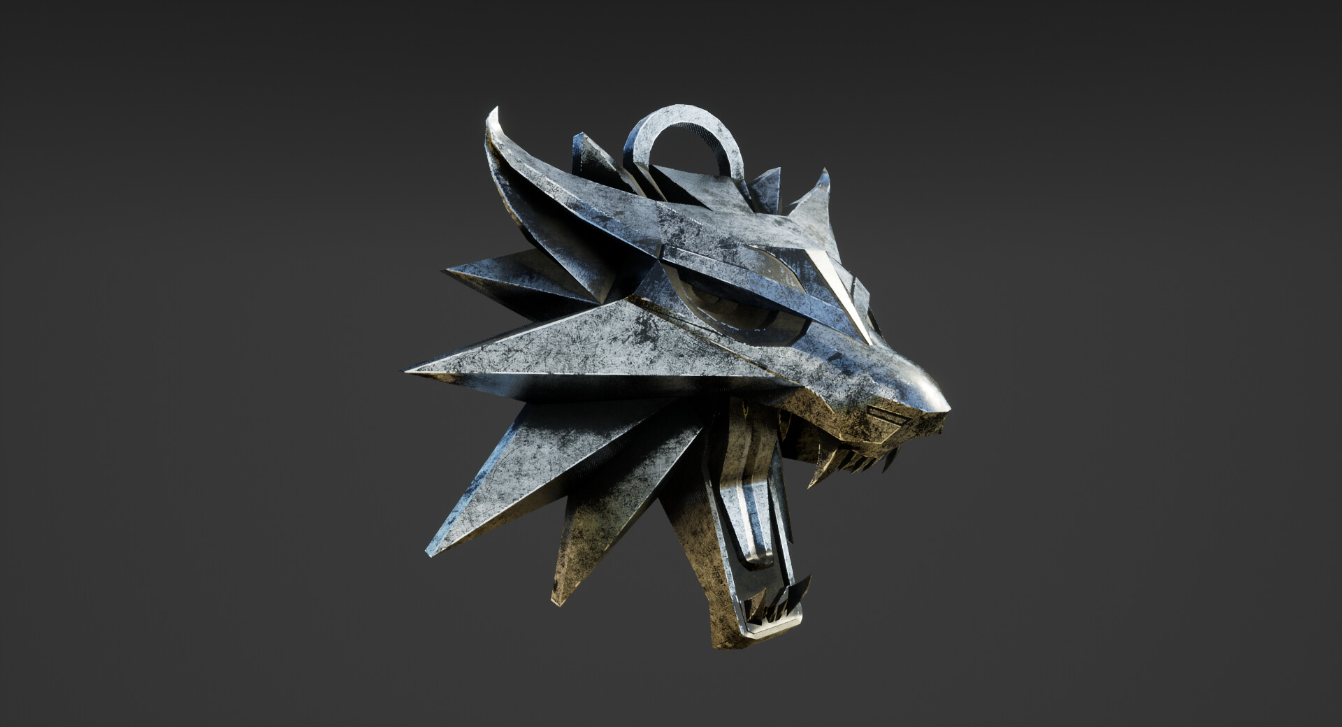ArtStation - Wolf's Head Medallion