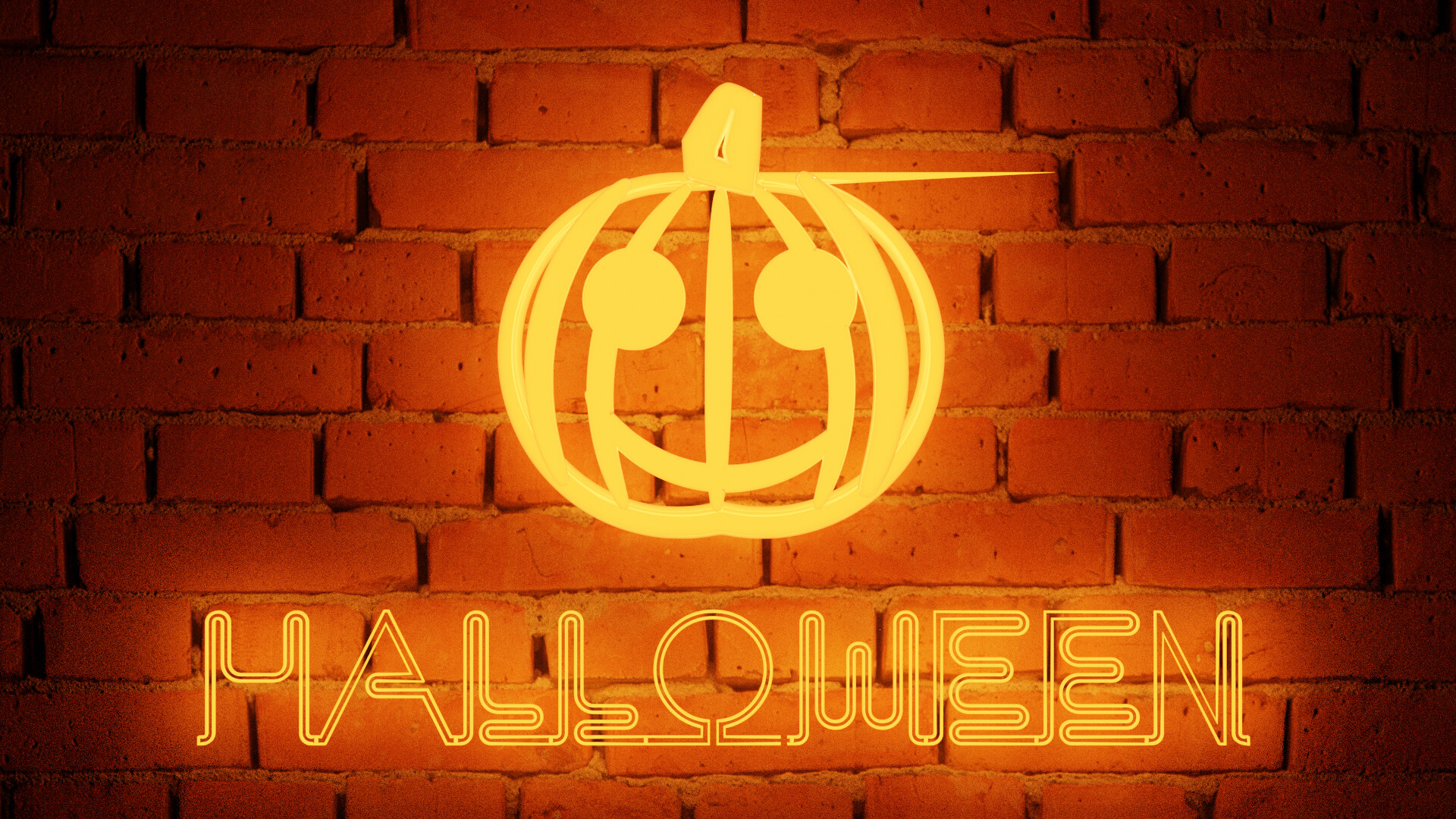 ArtStation - Halloween Neon Sign