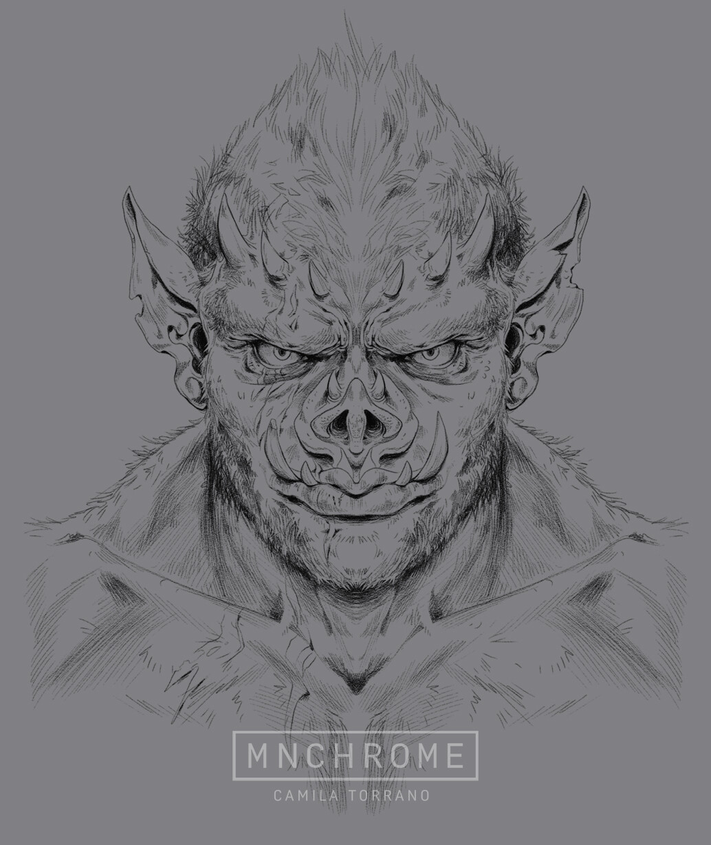 how to draw the pale orc