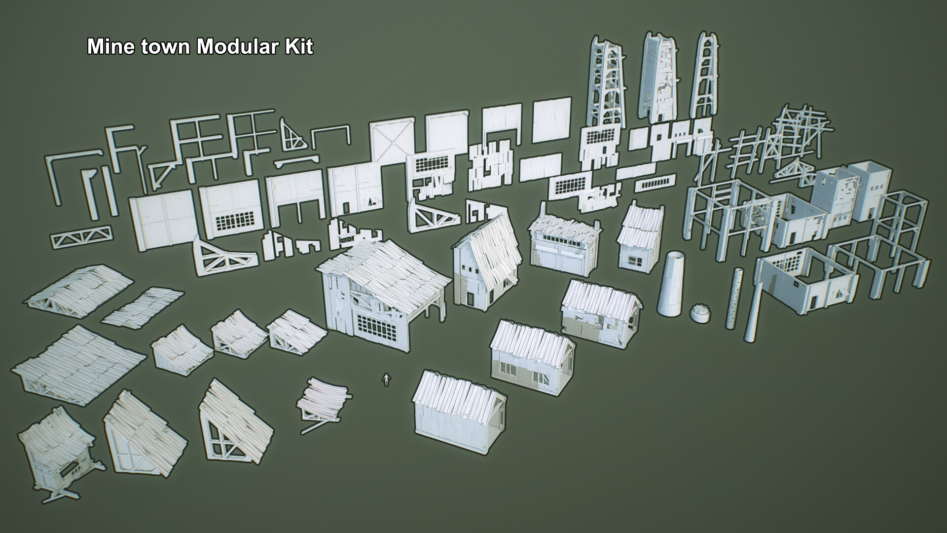 Hung Pham - Borderlands 3 Mine Town Modular Set