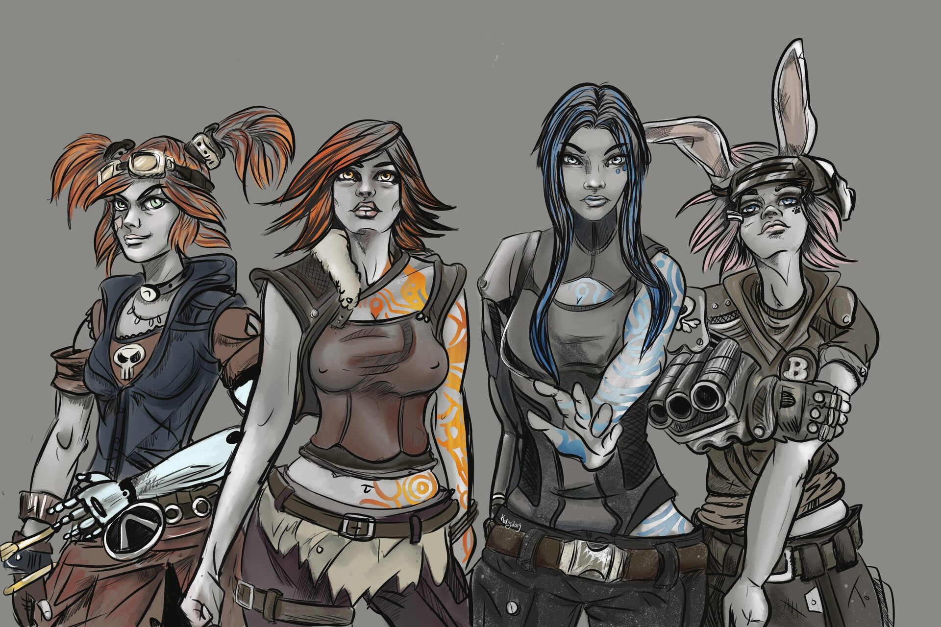 Artstation Borderlands Girls