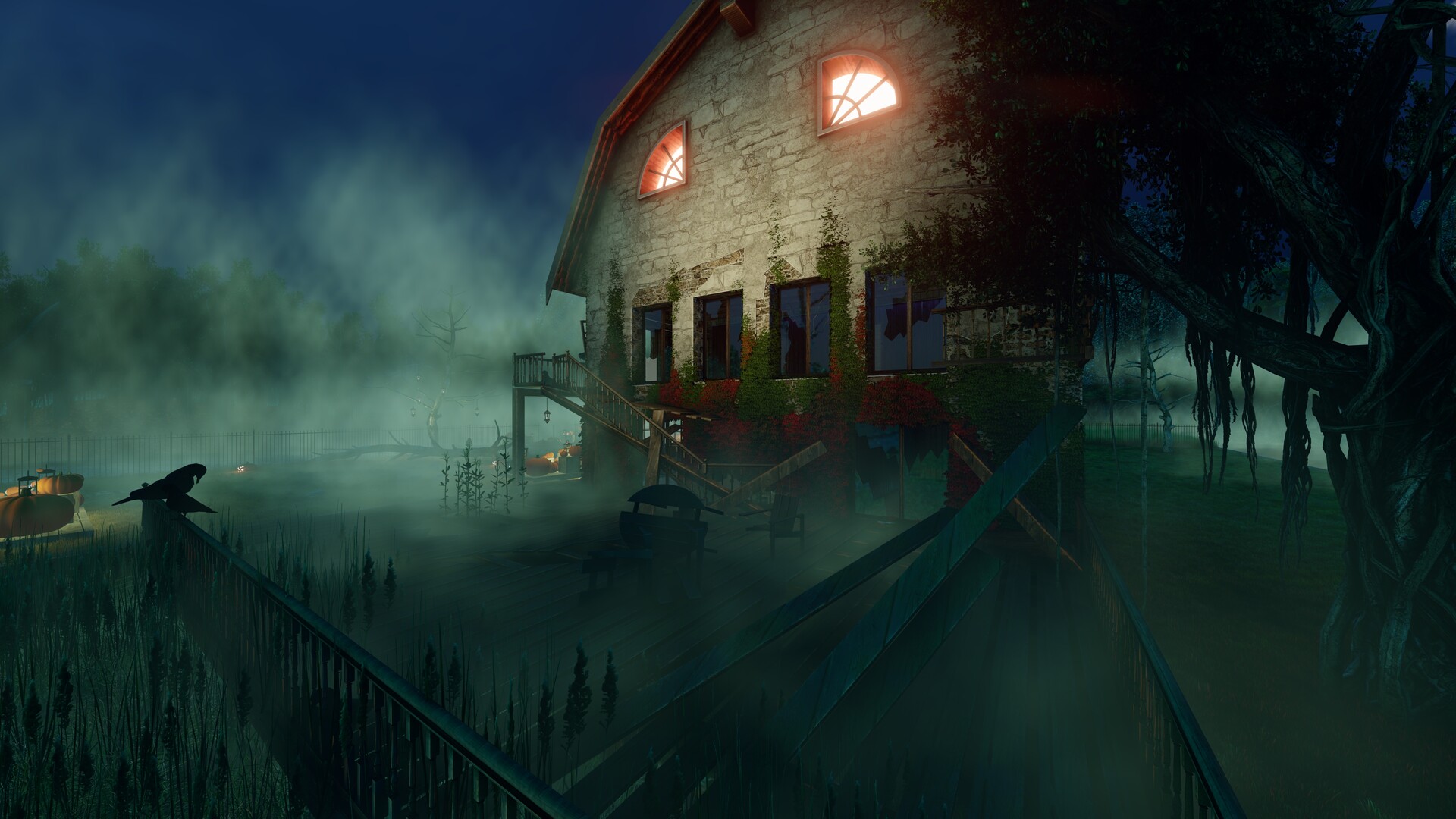 ArtStation - Maison hantée halloween