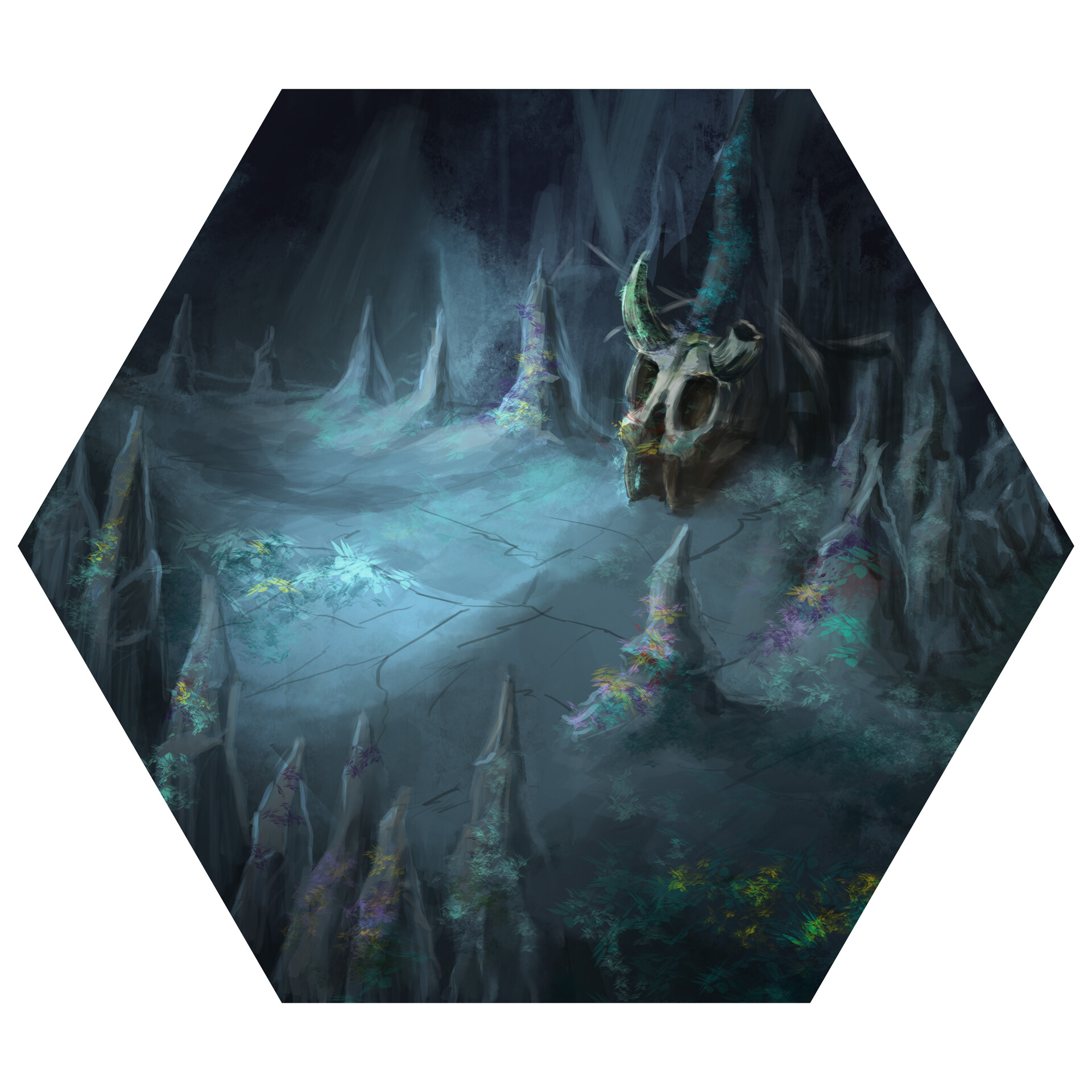 ArtStation - Cave Tile Scull