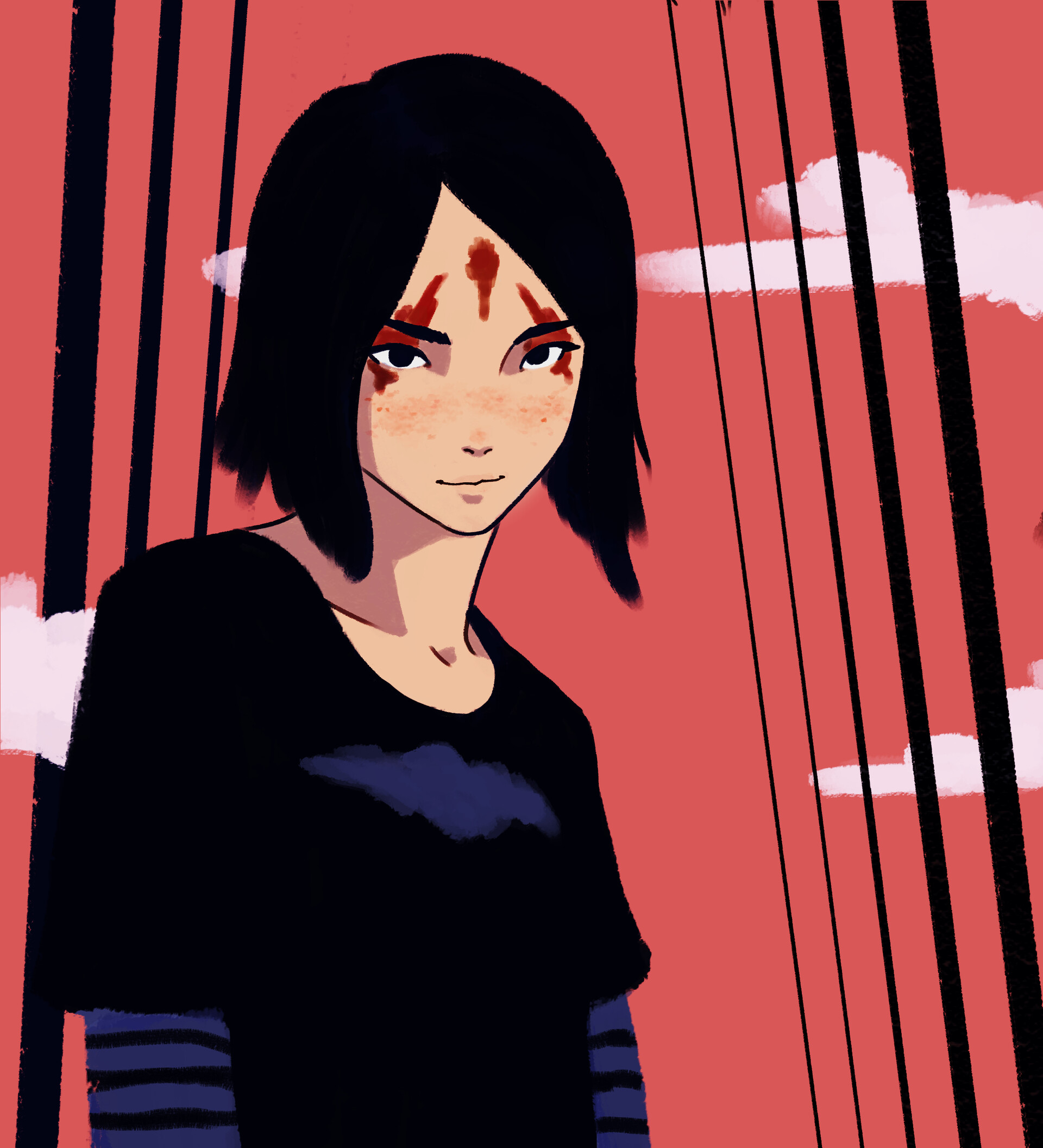 ArtStation - Anime flat style illustrations