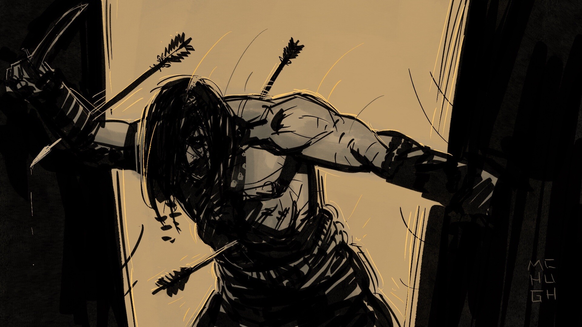 ArtStation - Inktober—Injured