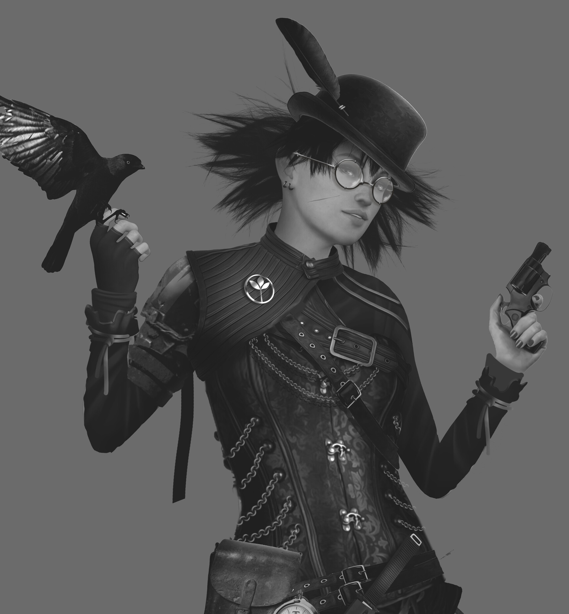 ArtStation - Female Hunter Steampunk