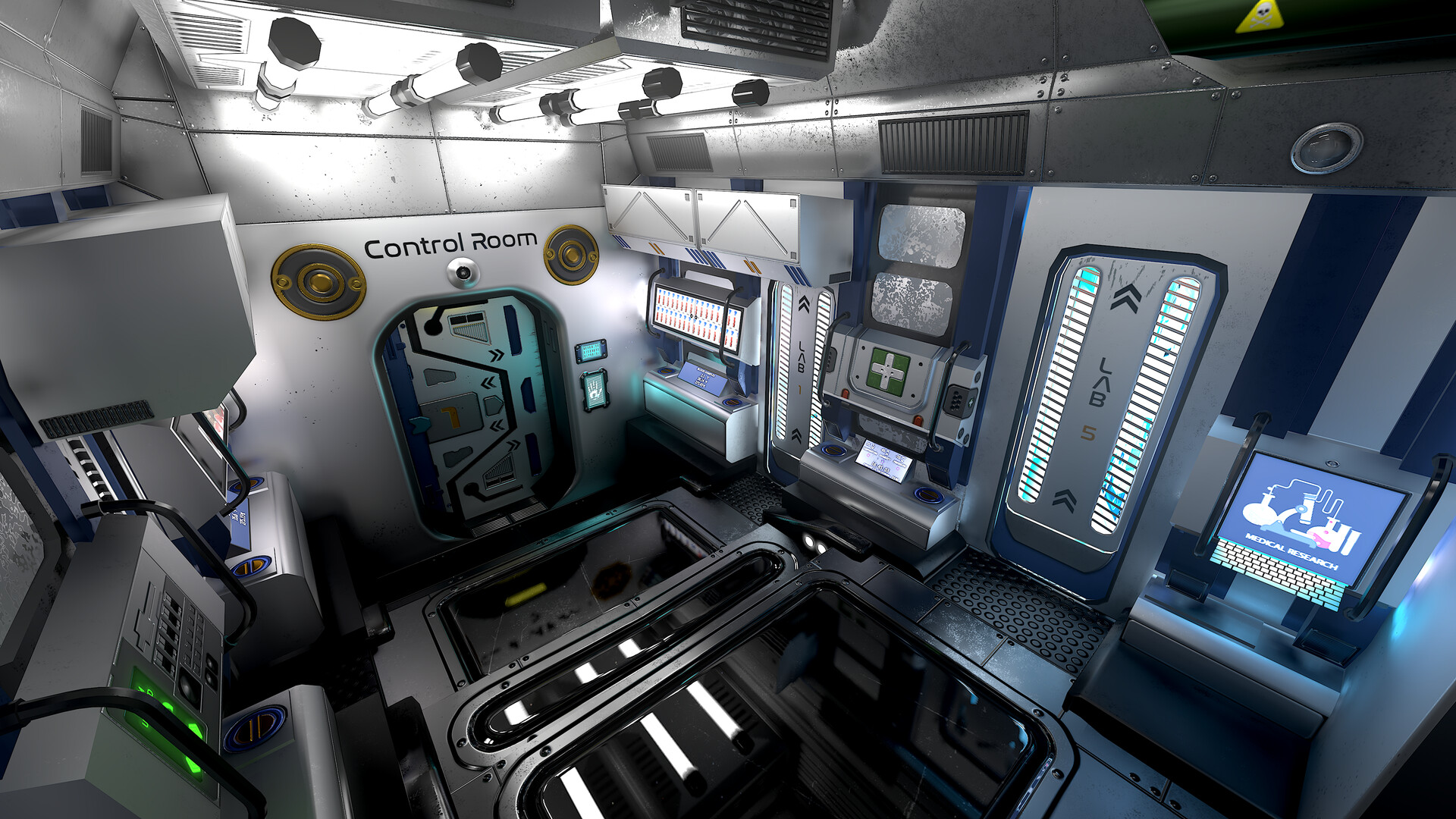 ArtStation - Lab corridor