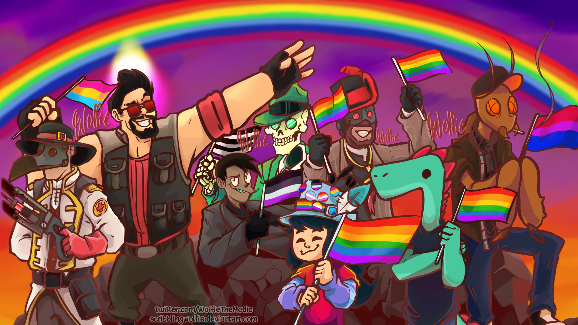 WolfieTheMedic - TF2 - Bearded Expense's Plaza Banner Commission [ALL ...