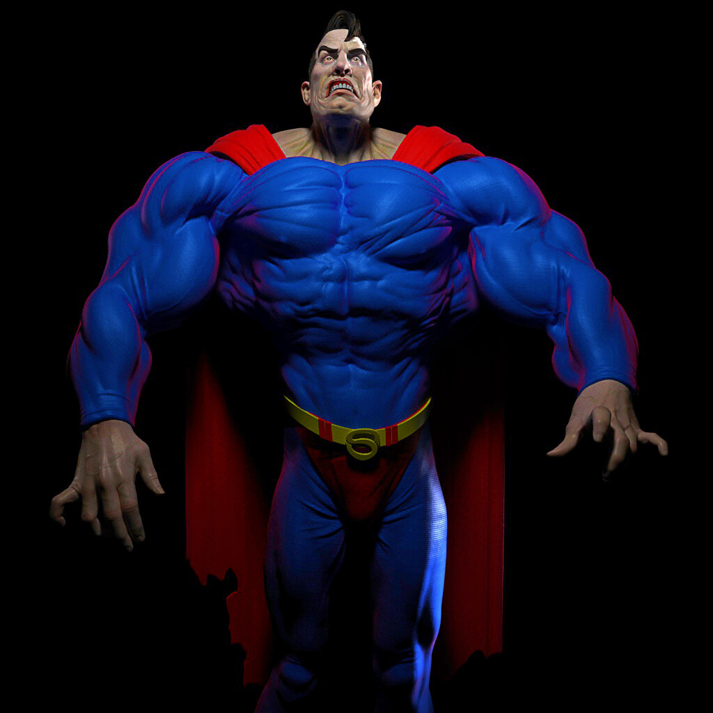 superman render deviantart