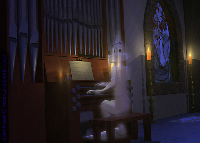 ArtStation - Ghost Playing Organ