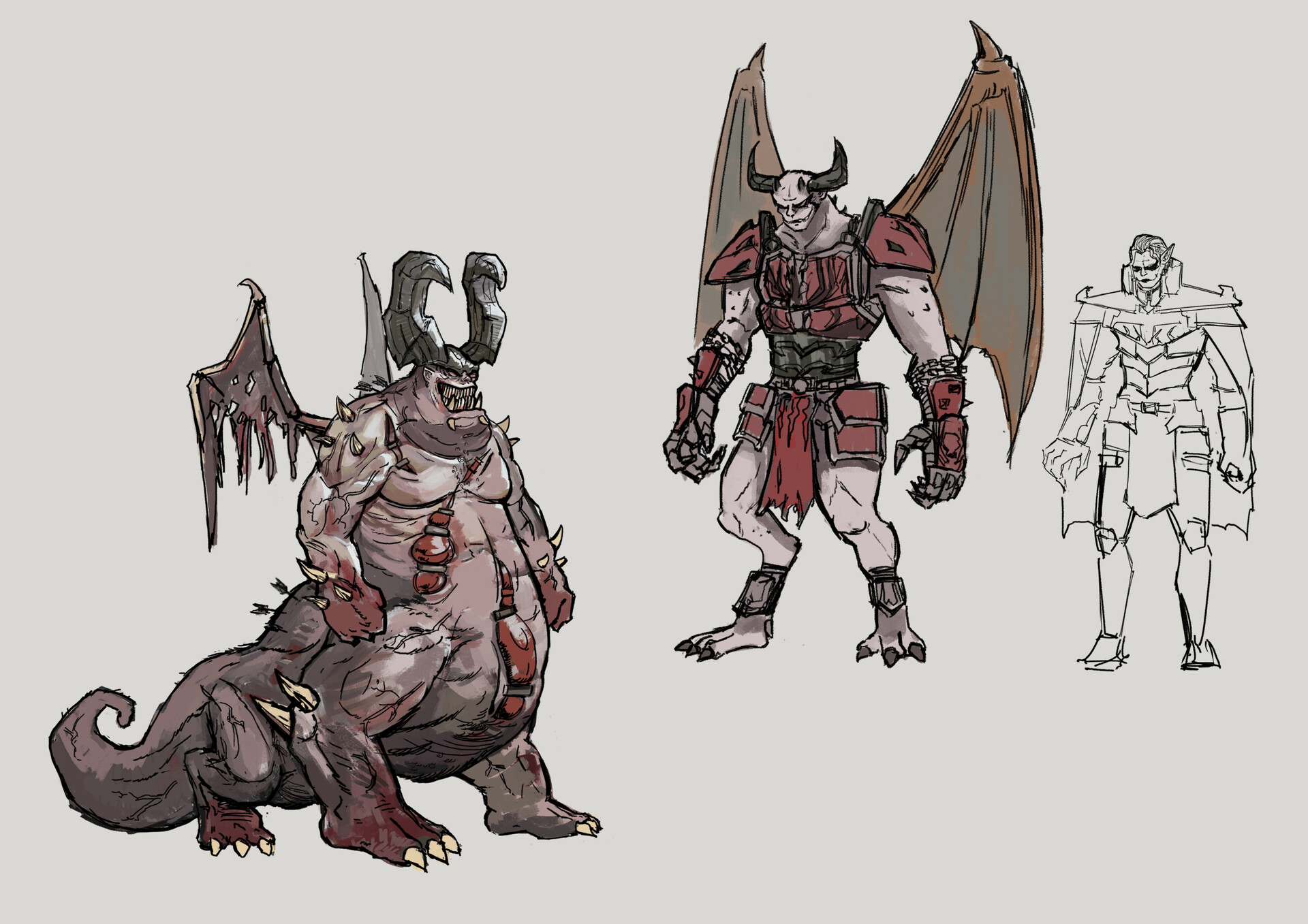 ArtStation - Dark creature sketches