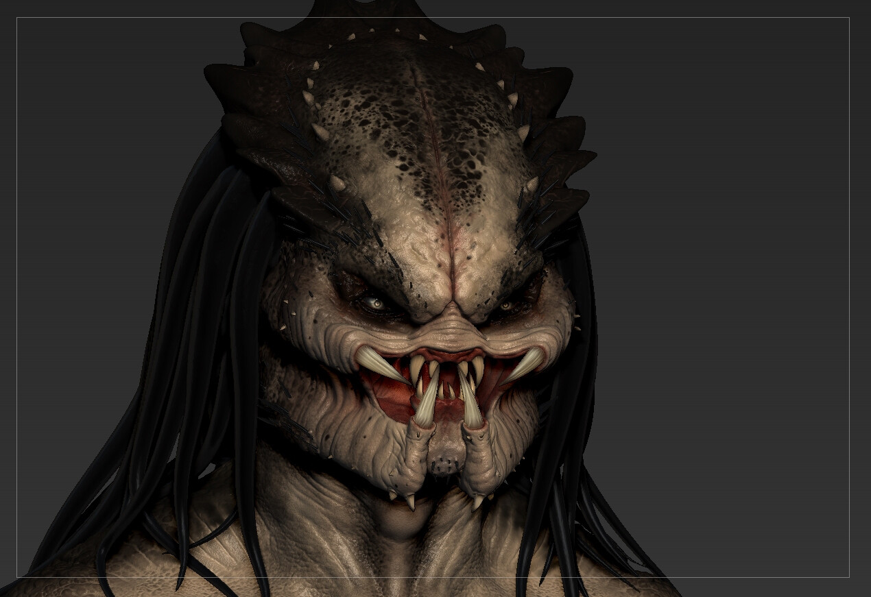 predator face side