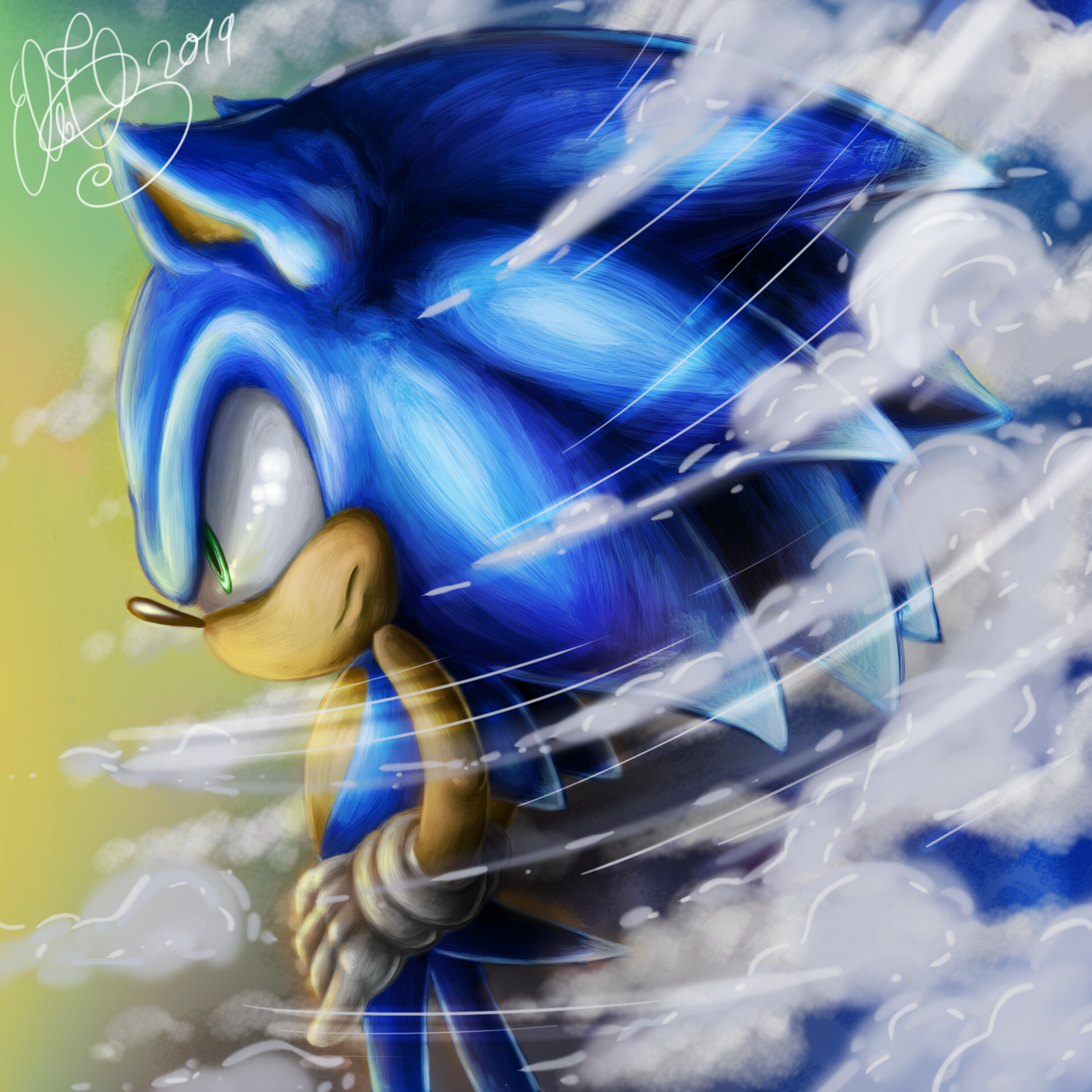 ArtStation - FanArt- Sonic flow