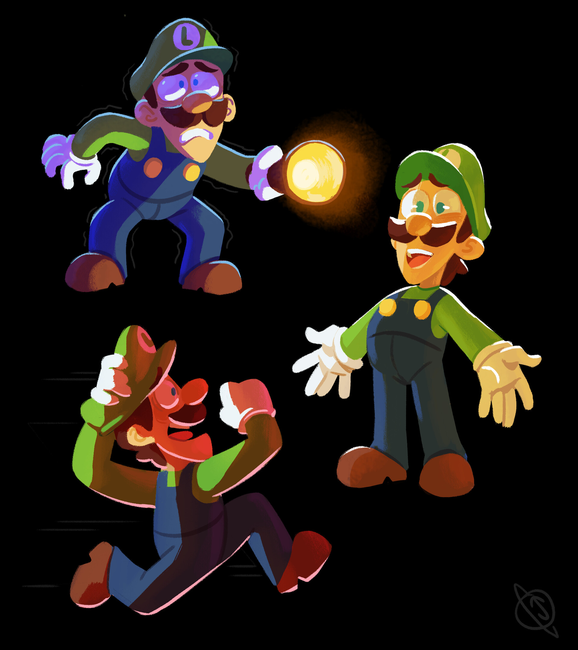 ArtStation - Studies from Luigi's Mansion 3