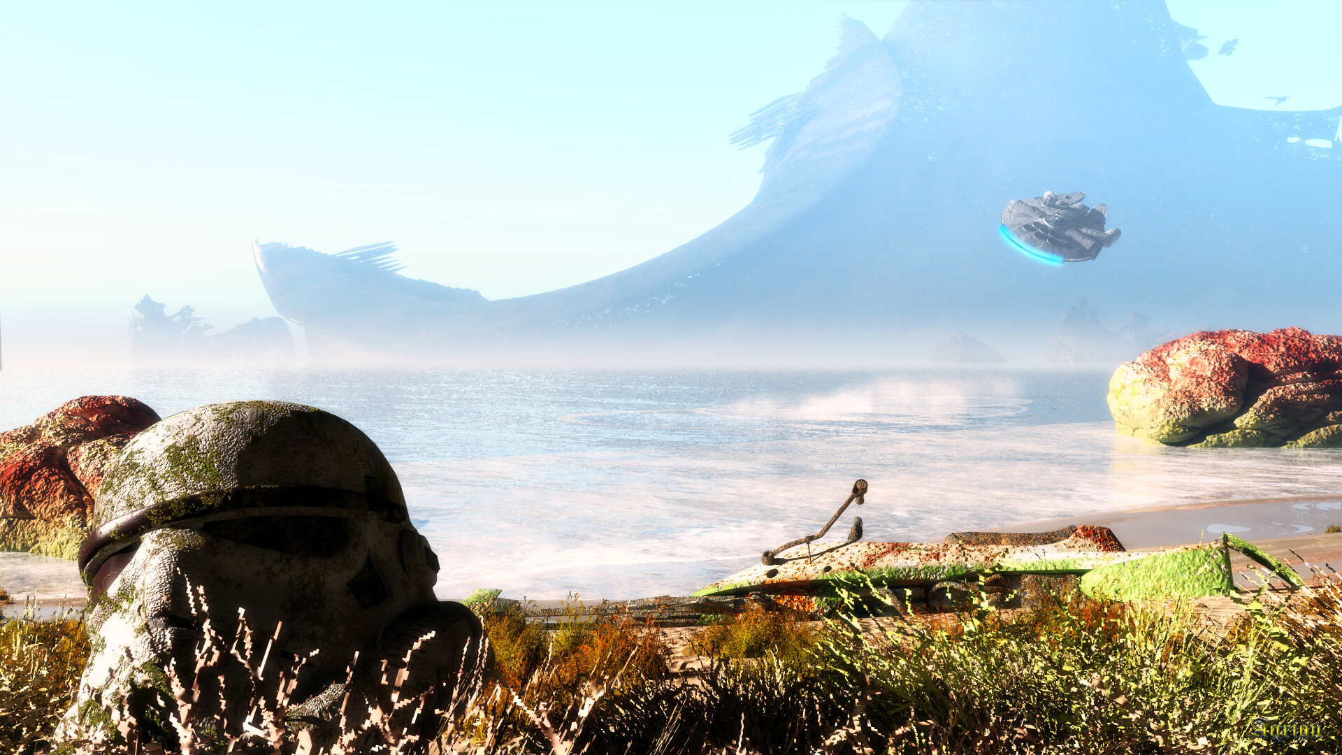 ArtStation - Wreckage Death Star